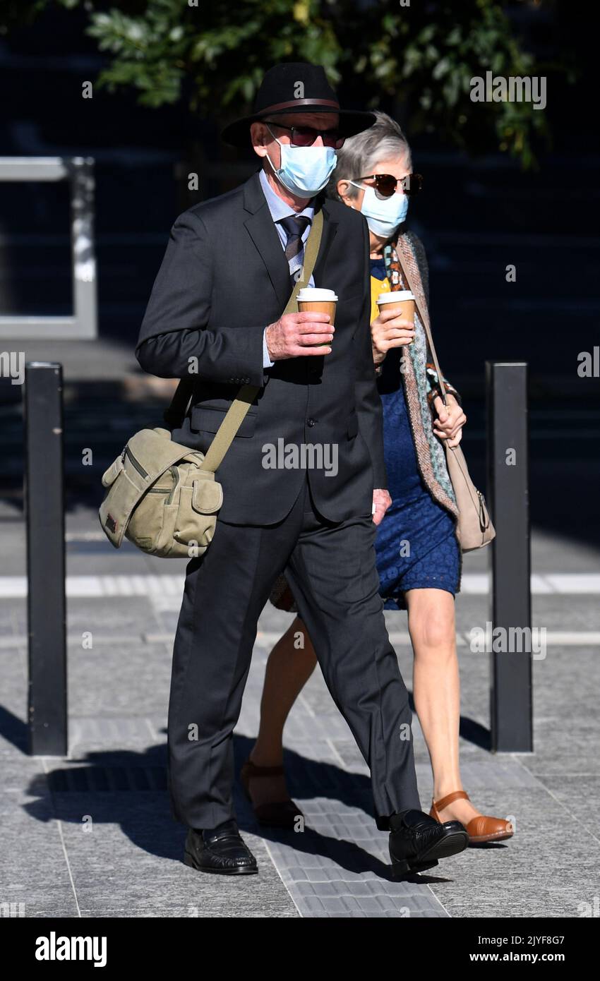 Neil Andrew Pentland arrives at the Supreme Court in Brisbane, Monday ...