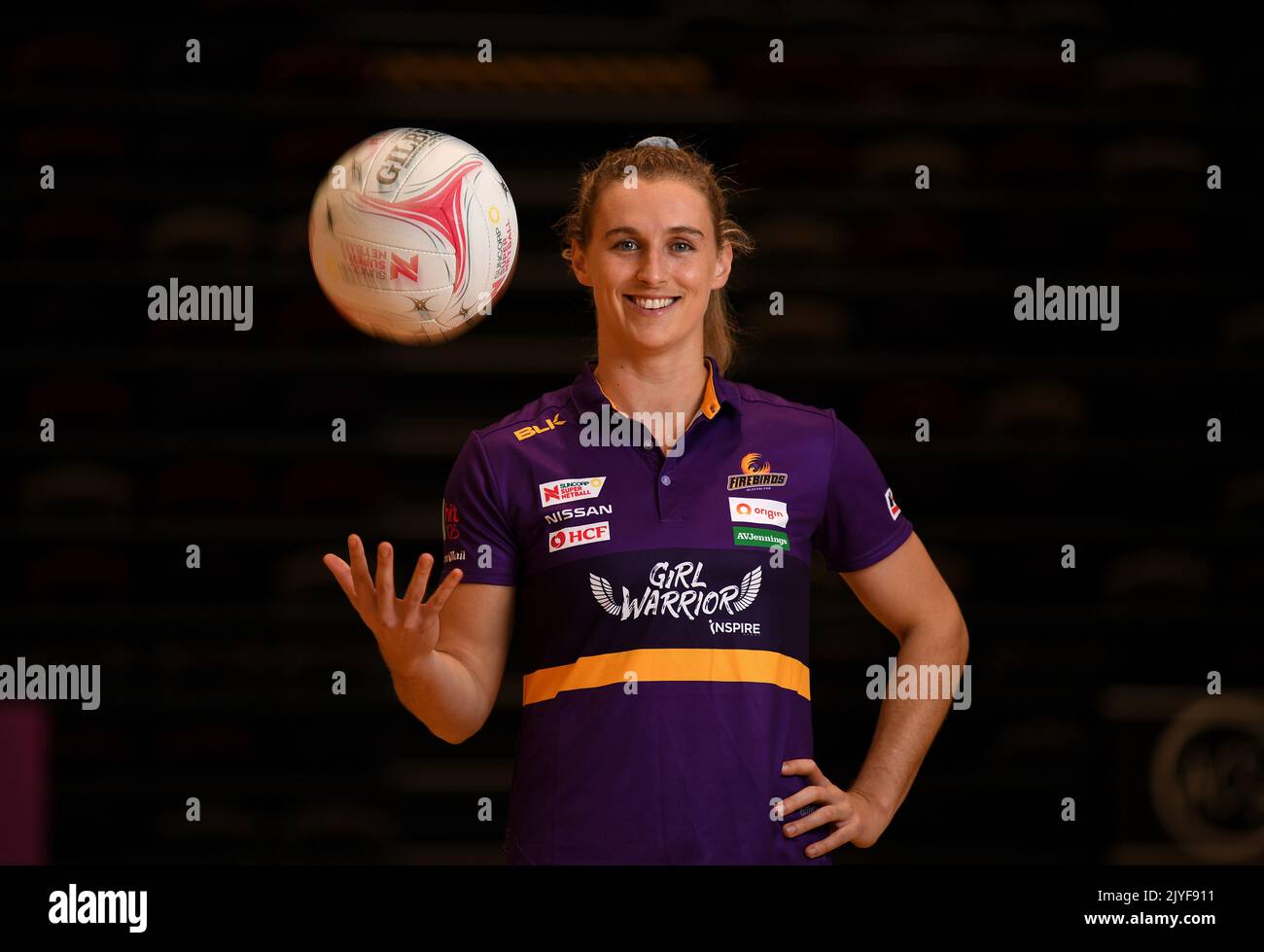 Queensland Firebirds captain Gabi Simpson poses for a photograph at ...