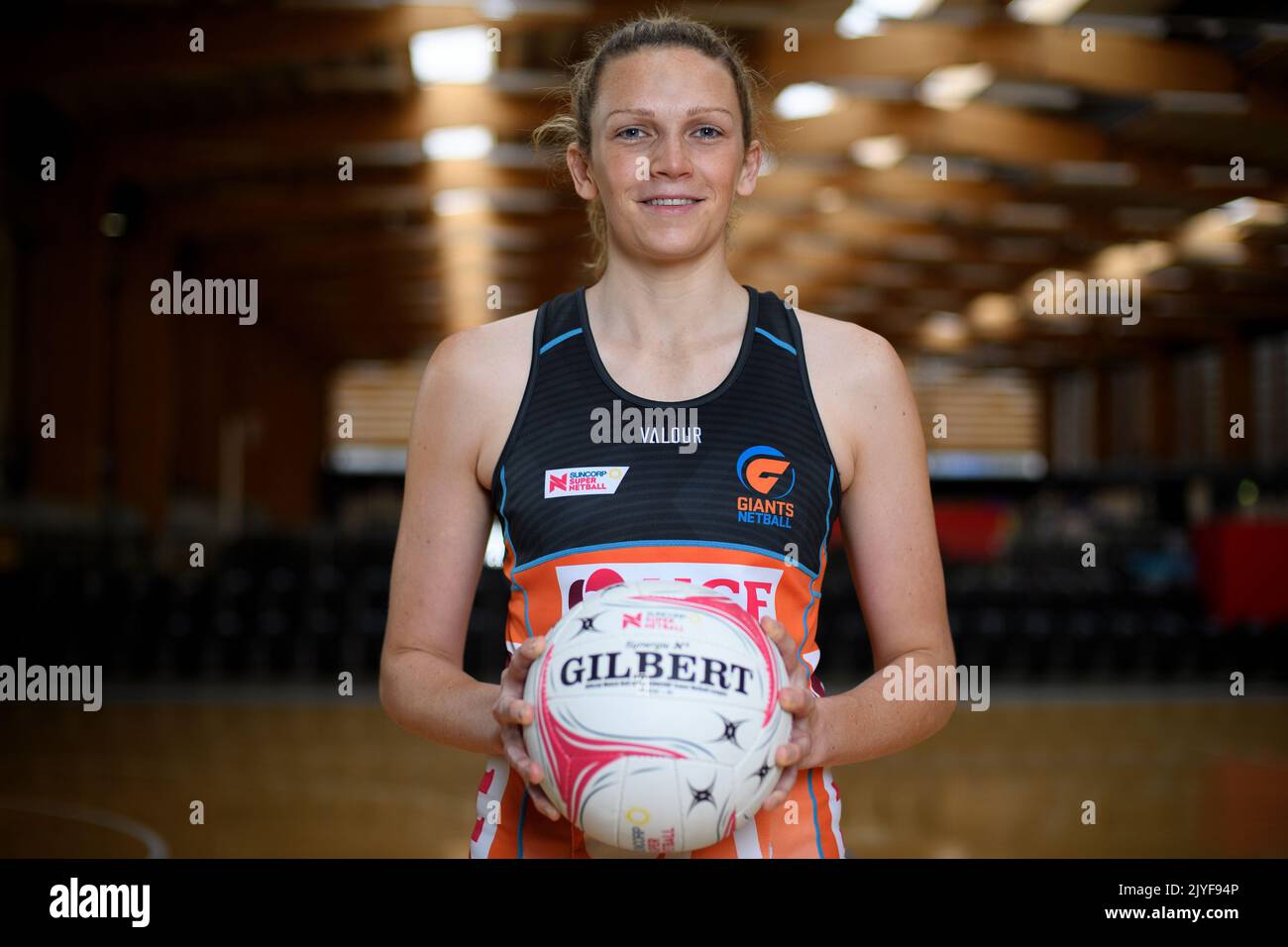 Giants Netball captain Jo Harten poses for a photograph ahead of the ...