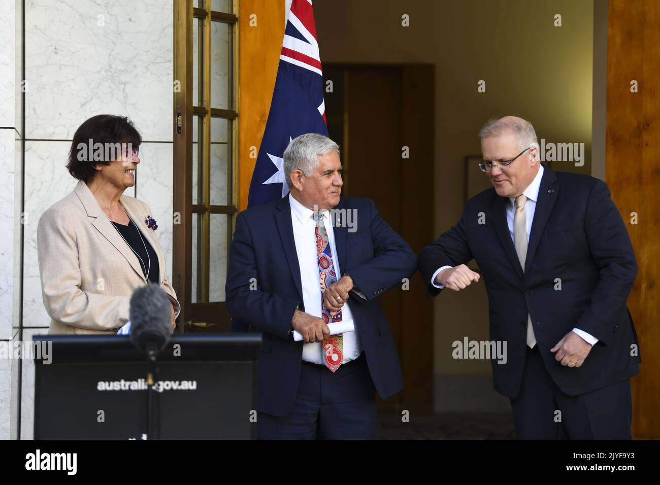 (L-R) Senior Advisor on the design of the Indigenous voice to ...