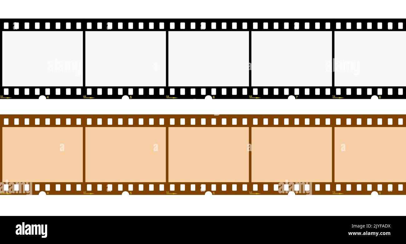 Film strip movie template Cut Out Stock Images & Pictures - Alamy