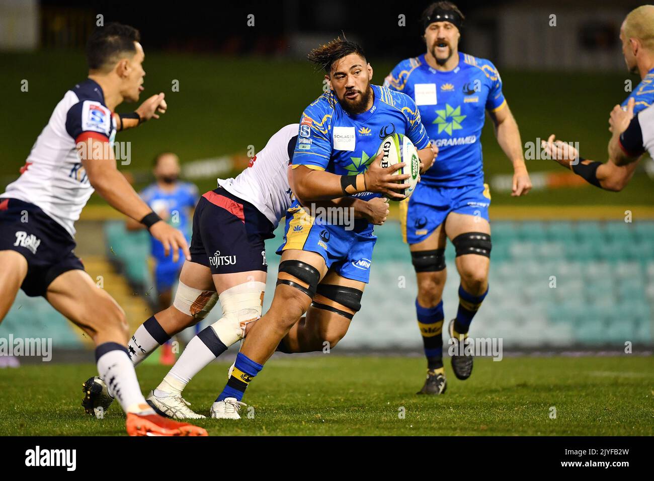 Henry Stowers of the Force during the Round 5 Super Rugby match between ...