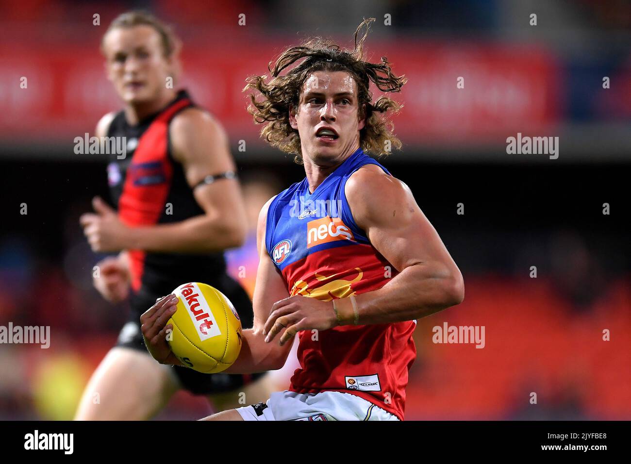 Jarrod Berry of the Lions in action during the Round 9 AFL match ...