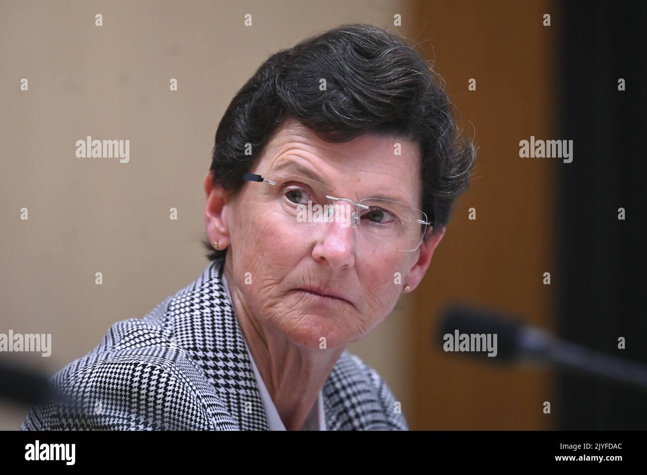 Aged Care Quality and Safety Commissioner Janet Anderson speaks during ...