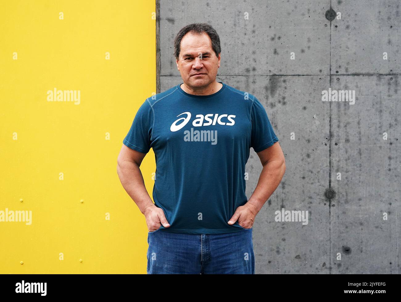New Australian Wallabies coach Dave Rennie poses for a photograph after ...