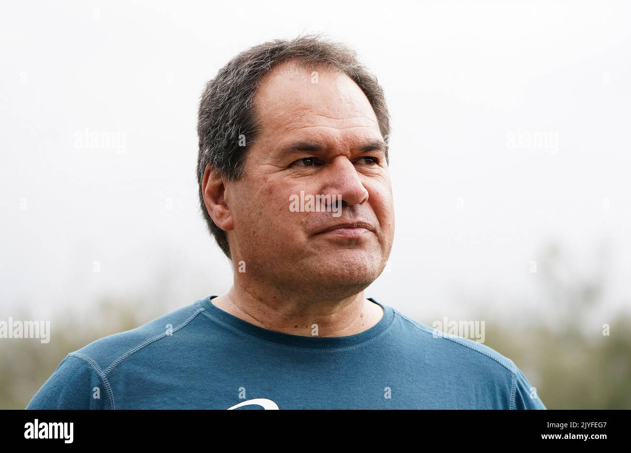New Australian Wallabies coach Dave Rennie is seen as he addresses ...