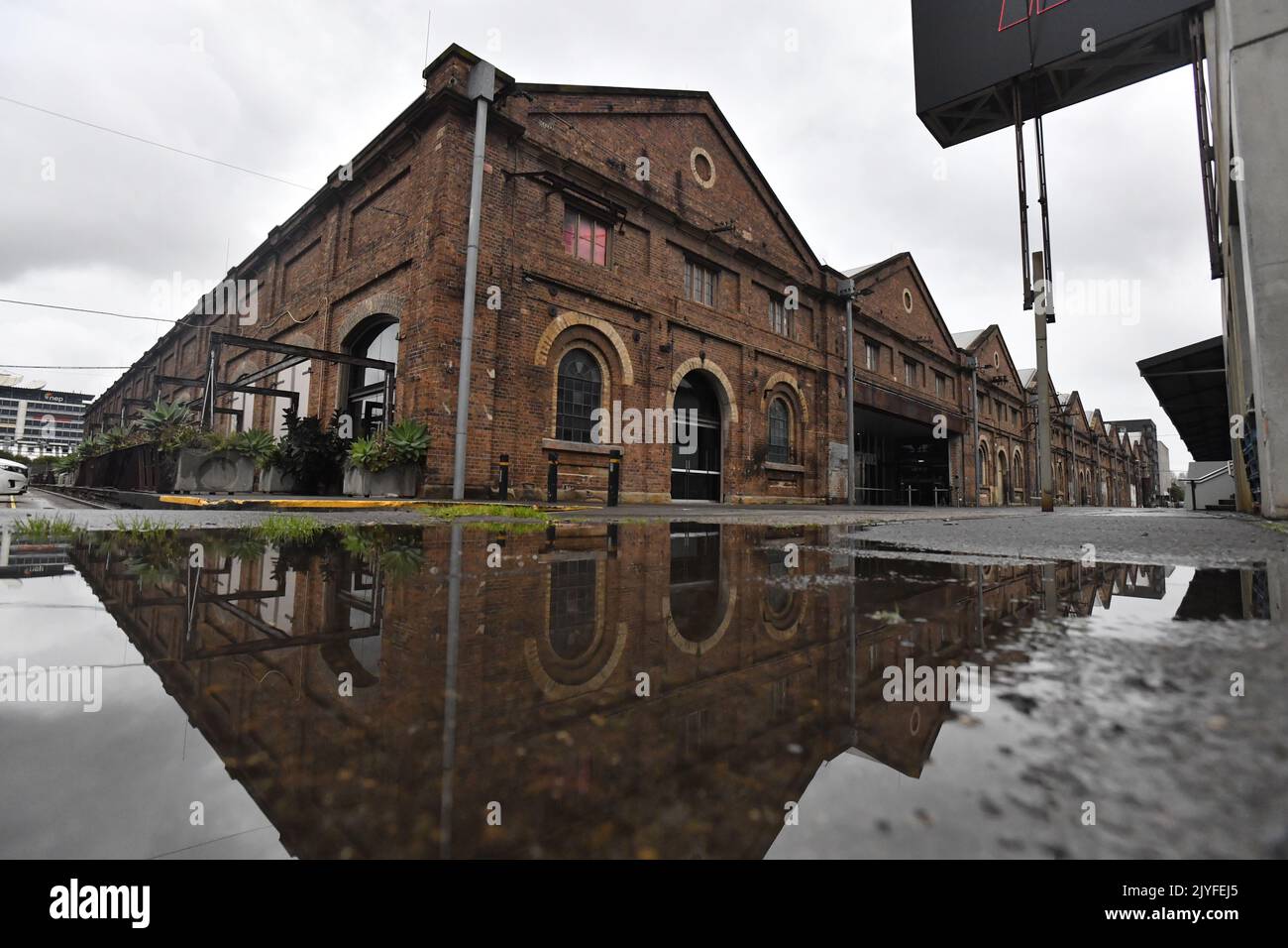 The outside of the Carriageworks in Sydney, Friday, August 7, 2020 ...