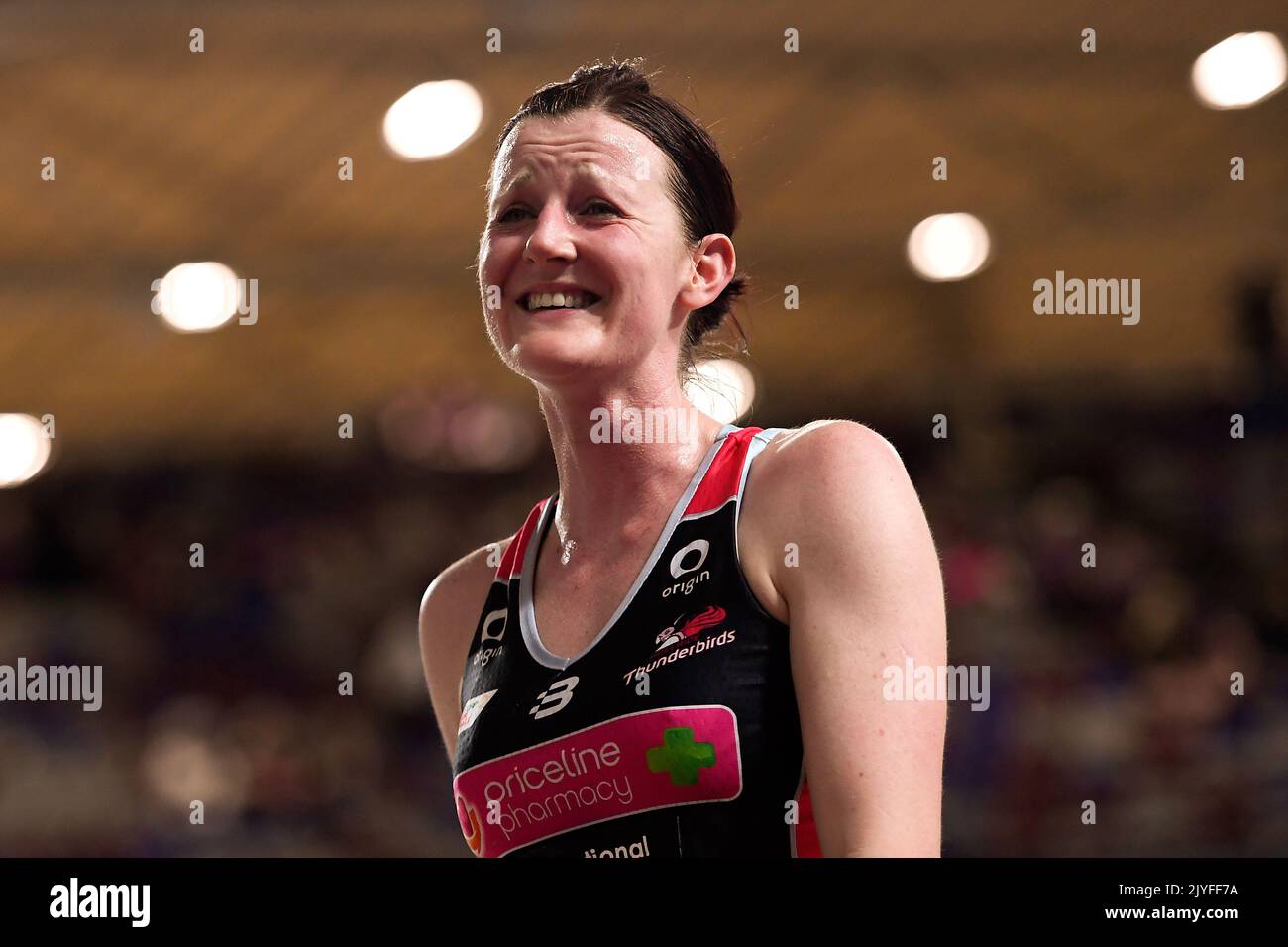 Kate Shimmin of the Thunderbirds looks on during the Round 2 Super ...