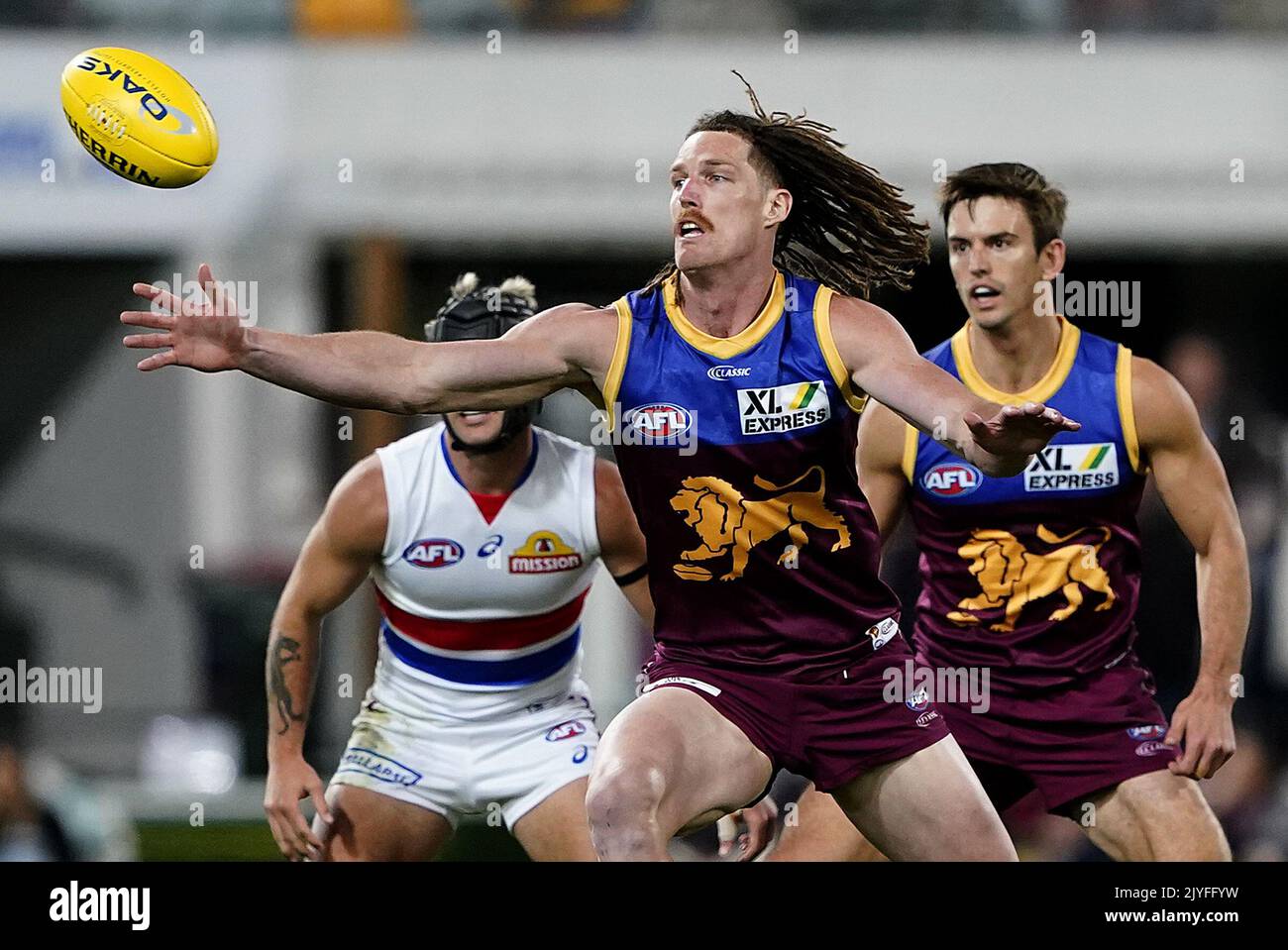 Matt Eagles of the Lions during the Round 11 AFL match between the ...