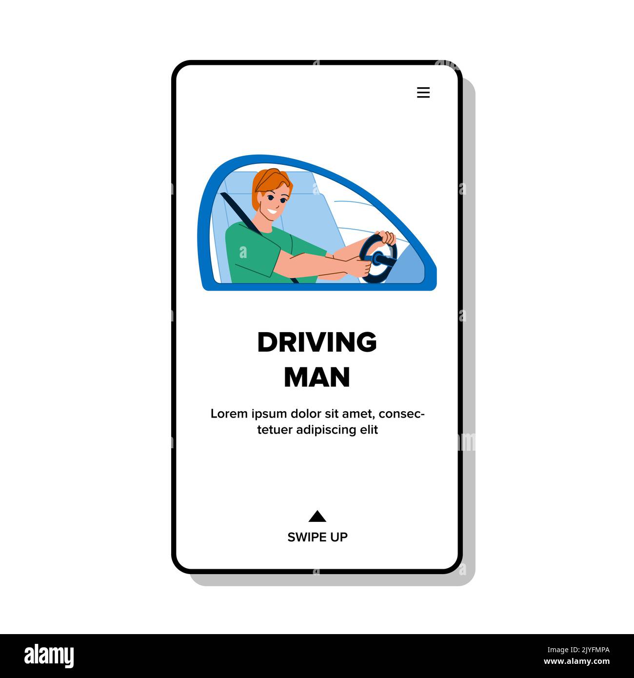 driving man vector Stock Vector Image & Art - Alamy