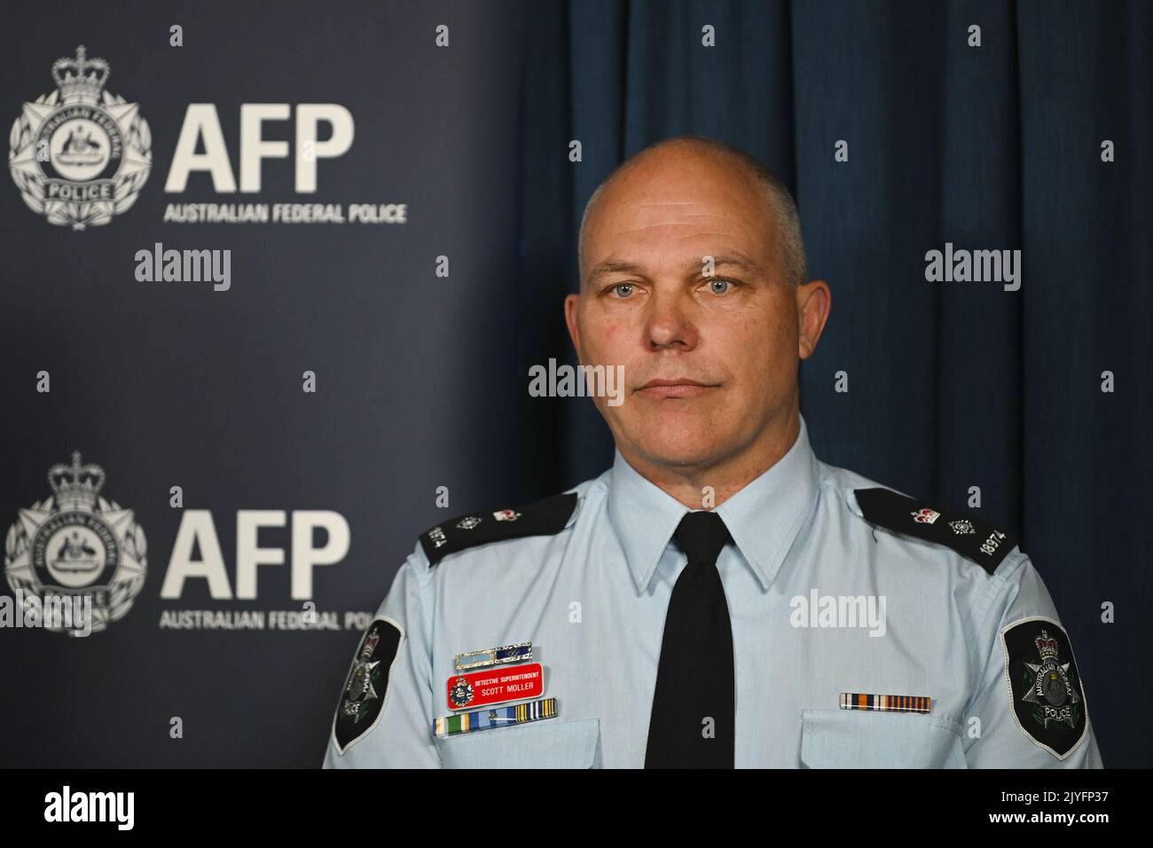Australian Federal Police AFP Detective Superintendent Scott Moller ...