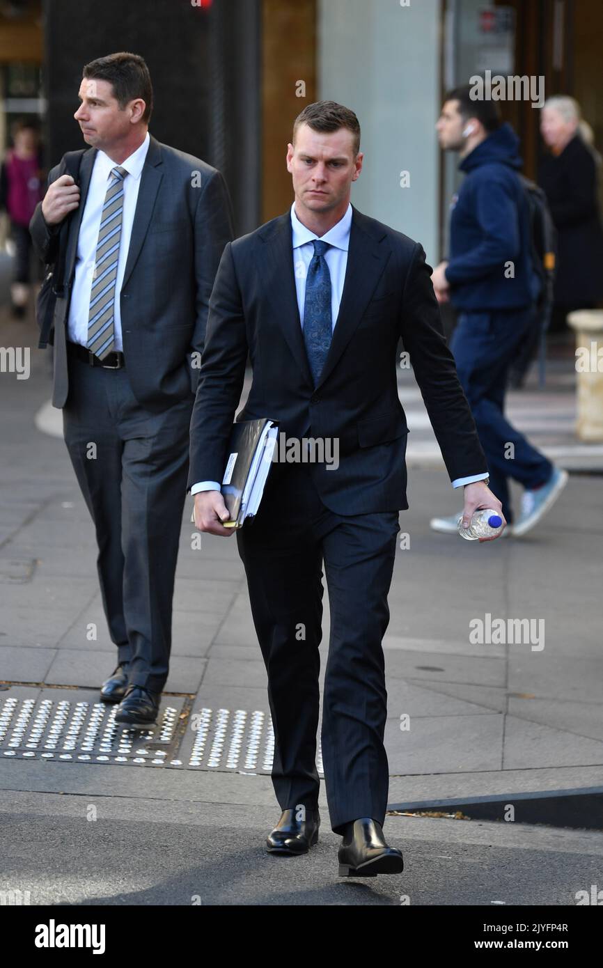 Chiropractor Jesse Robert Thurlow leaves the Downing Centre Courts in ...