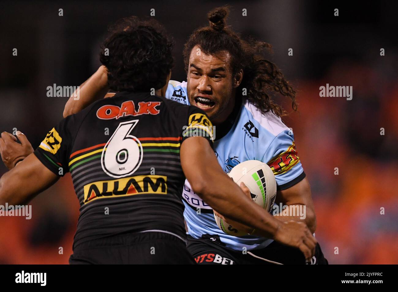Toby Rudolf of the Sharks during the Round 15 NRL match between the ...