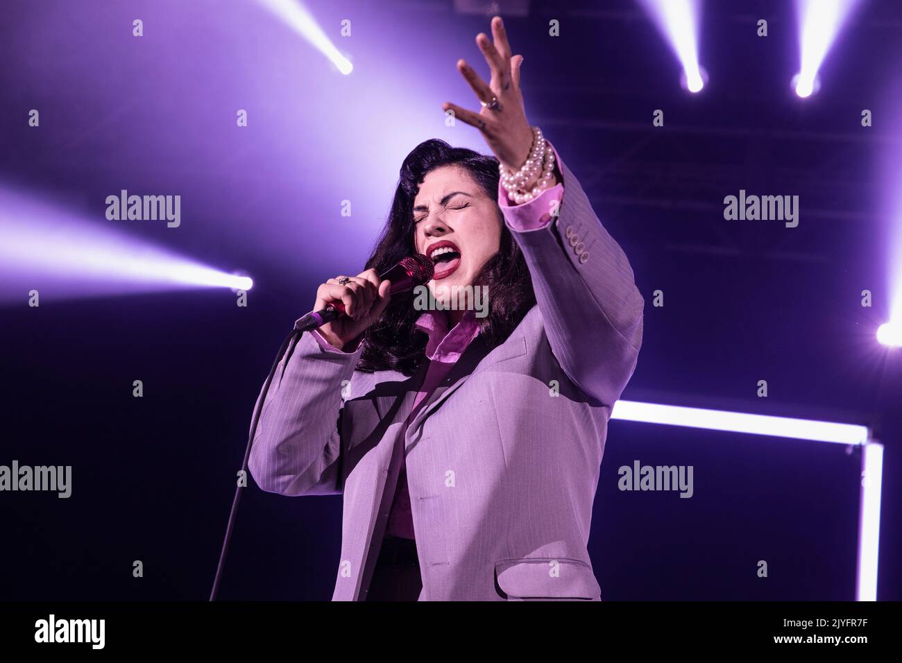 Barcelona, Spain. 2022.09.06. Mon Laferte singer perform on stage at ...