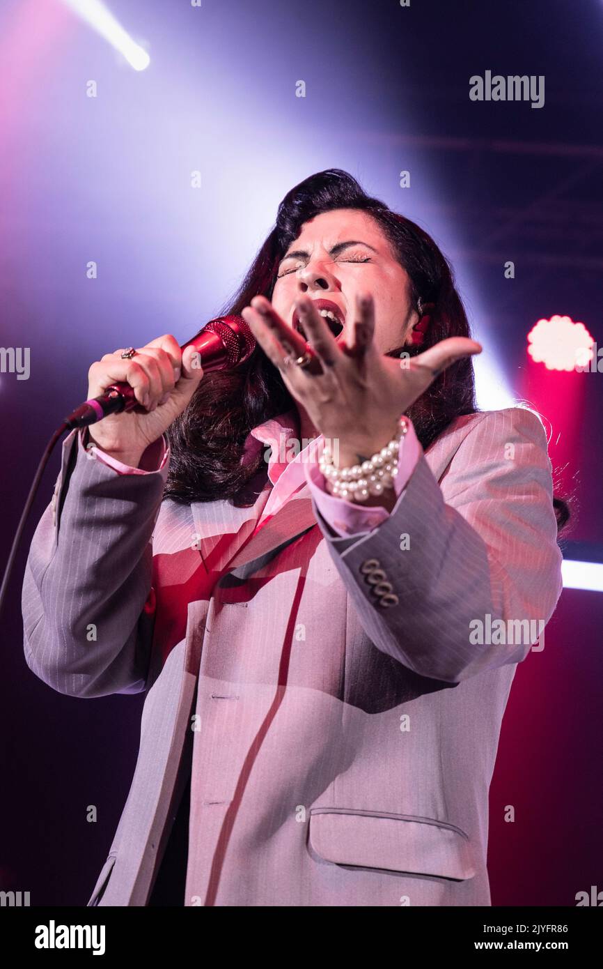 Barcelona, Spain. 2022.09.06. Mon Laferte singer perform on stage at ...