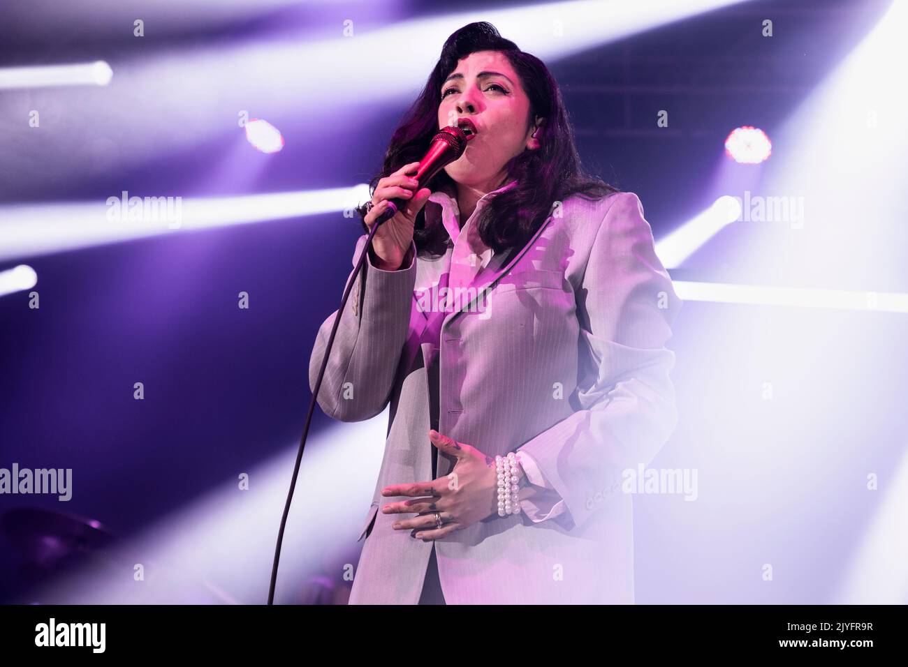 Barcelona, Spain. 2022.09.06. Mon Laferte singer perform on stage at ...