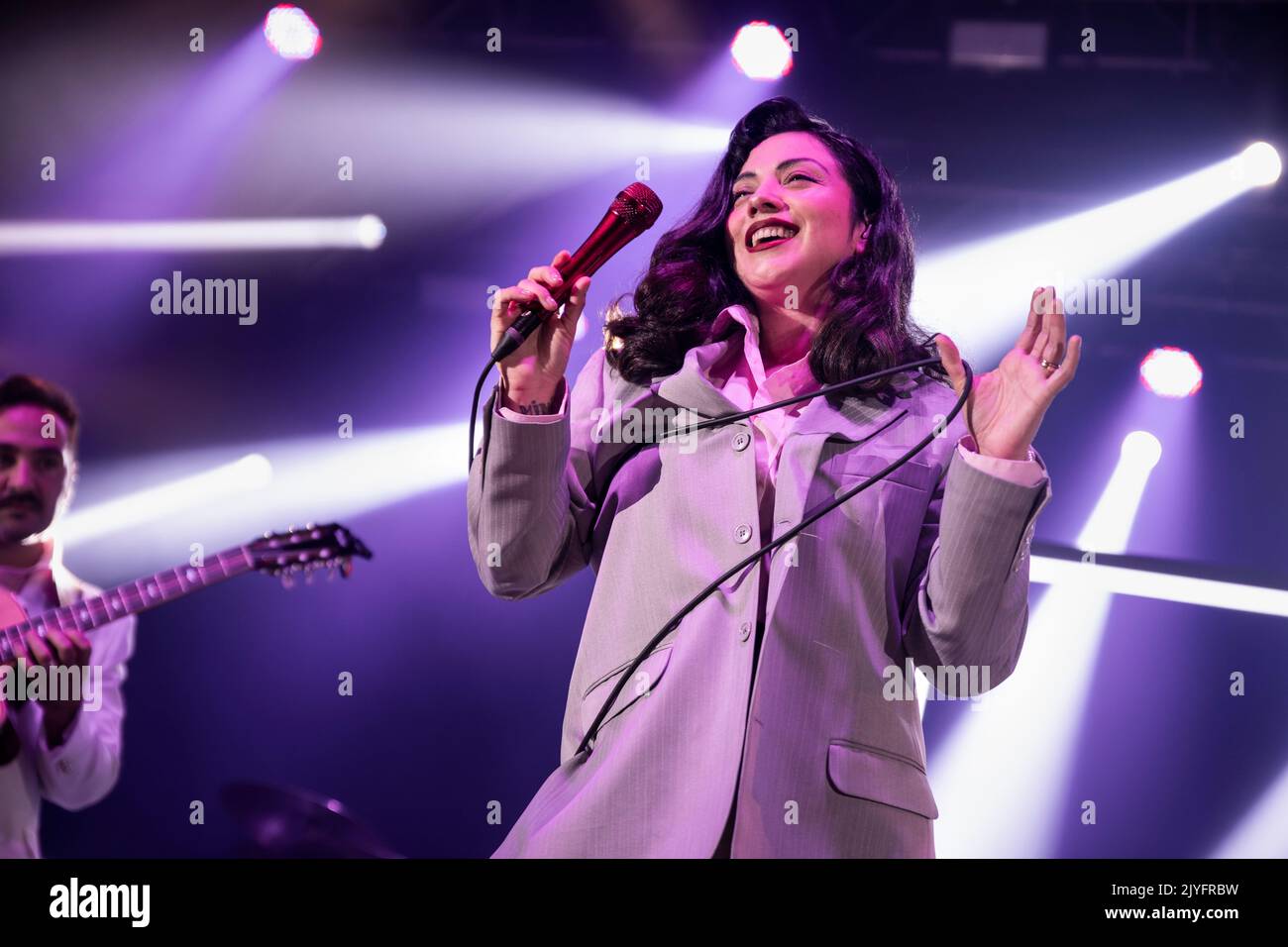 Barcelona, Spain. 2022.09.06. Mon Laferte singer perform on stage at ...