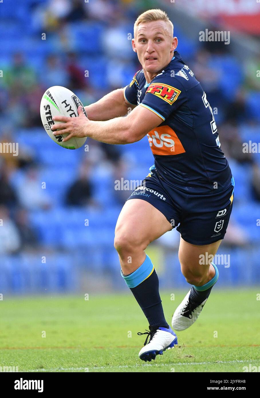 Tanah Boyd of the Titans in action during the Round 15 NRL match ...