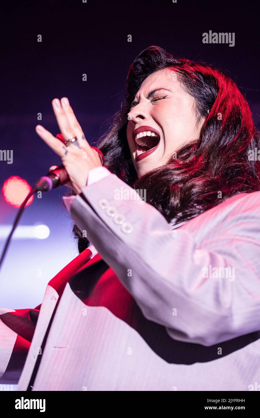 Barcelona, Spain. 2022.09.06. Mon Laferte singer perform on stage at ...