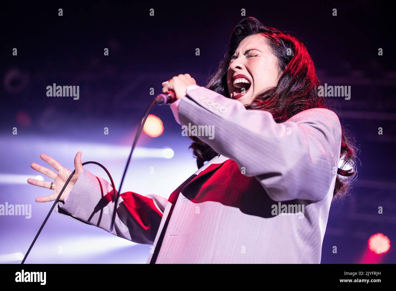 Barcelona, Spain. 2022.09.06. Mon Laferte singer perform on stage at ...
