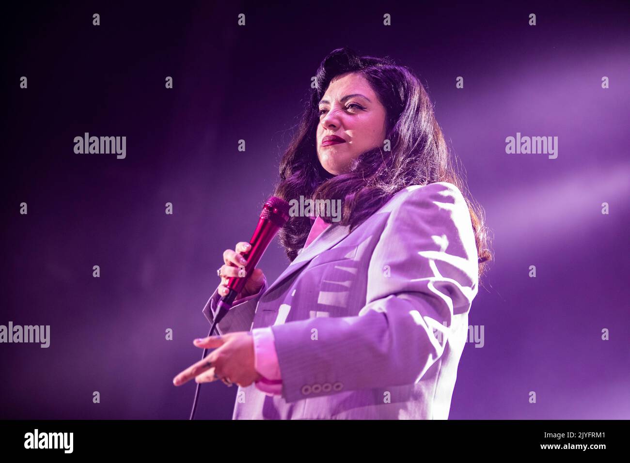 Barcelona, Spain. 2022.09.06. Mon Laferte singer perform on stage at ...