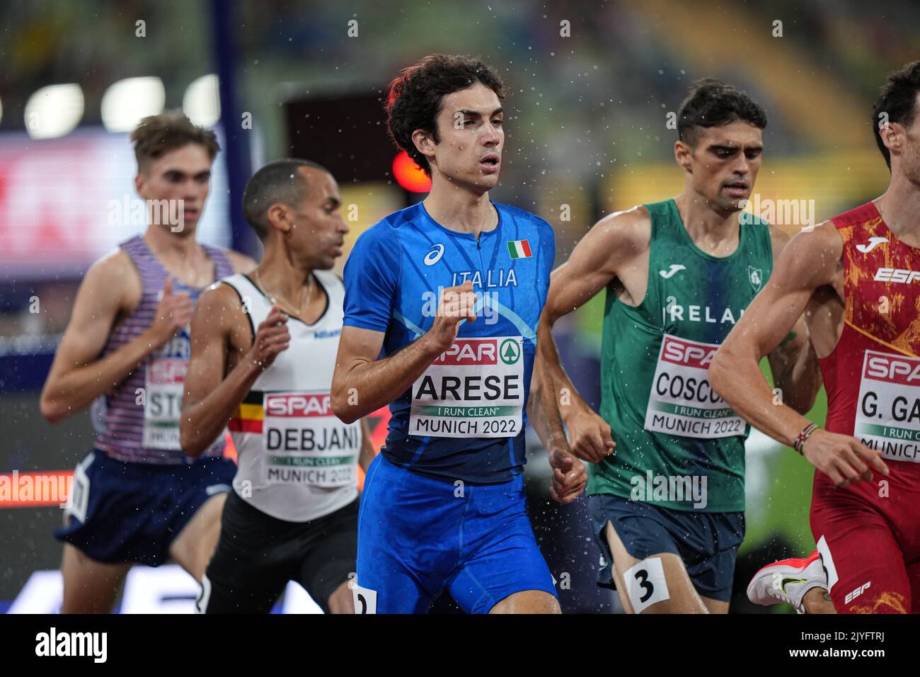 Pietro Arese participating in the 1500 meters of the European Athletics ...