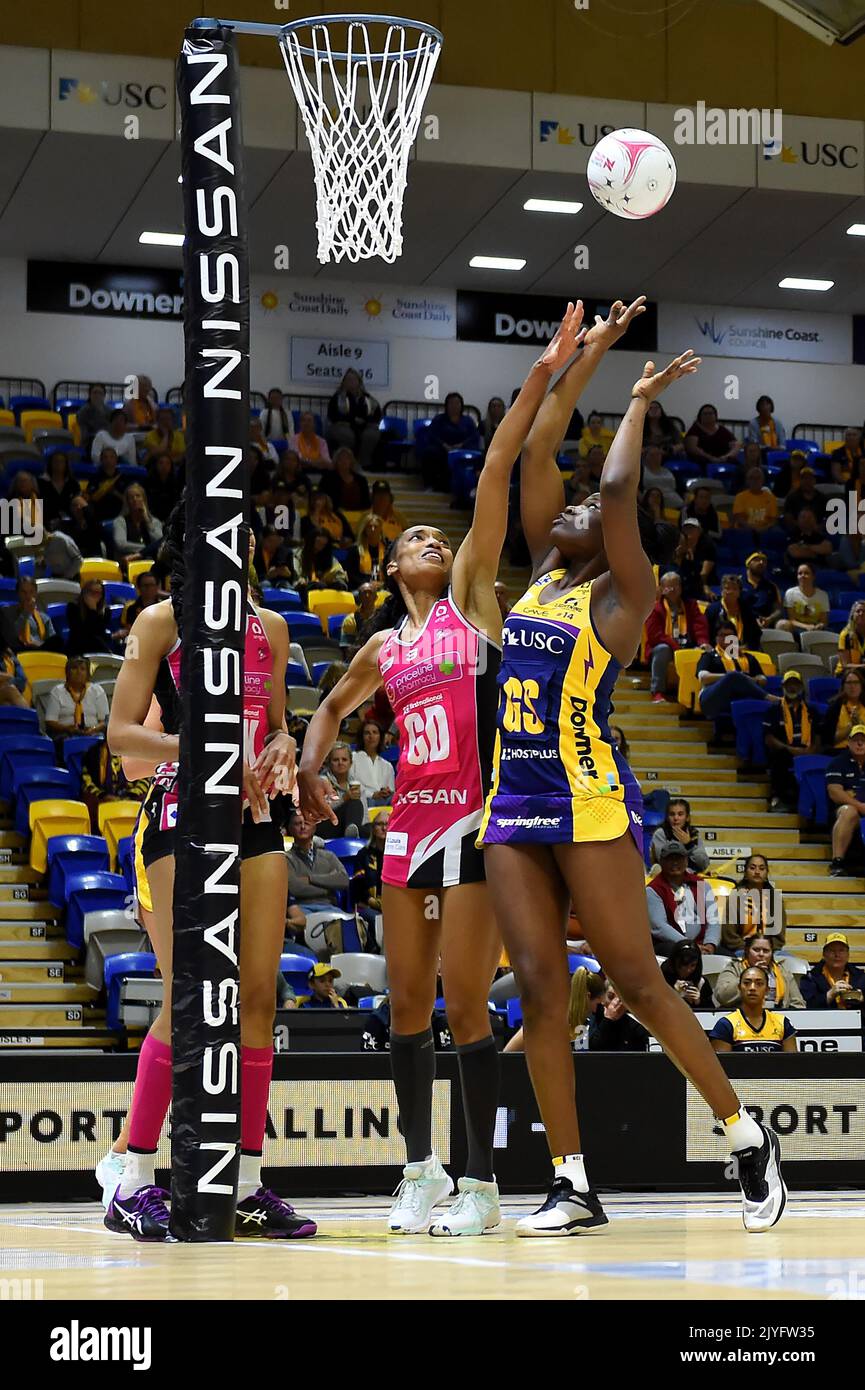 Peace Proscovia of the Lightning shoots during the Round 6 Super ...