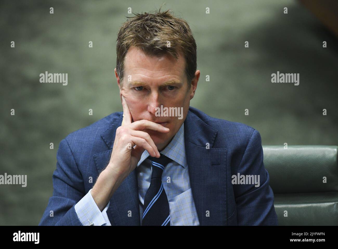 Australian Attorney-General Christian Porter reacts during debate in ...