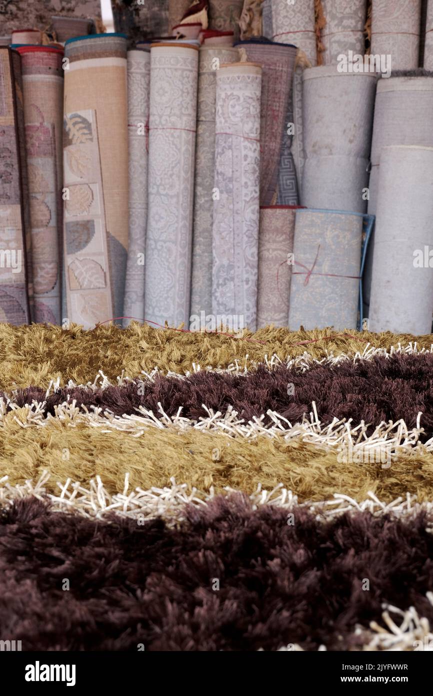 Rolled up rugs hi-res stock photography and images - Alamy