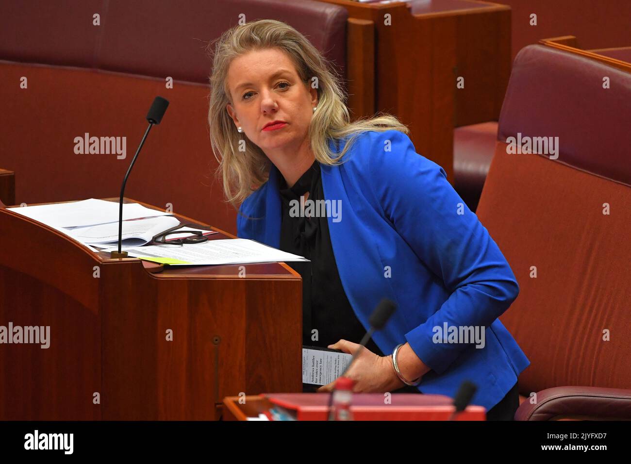 Nationals Senator Bridget McKenzie during Question Time in the Senate ...
