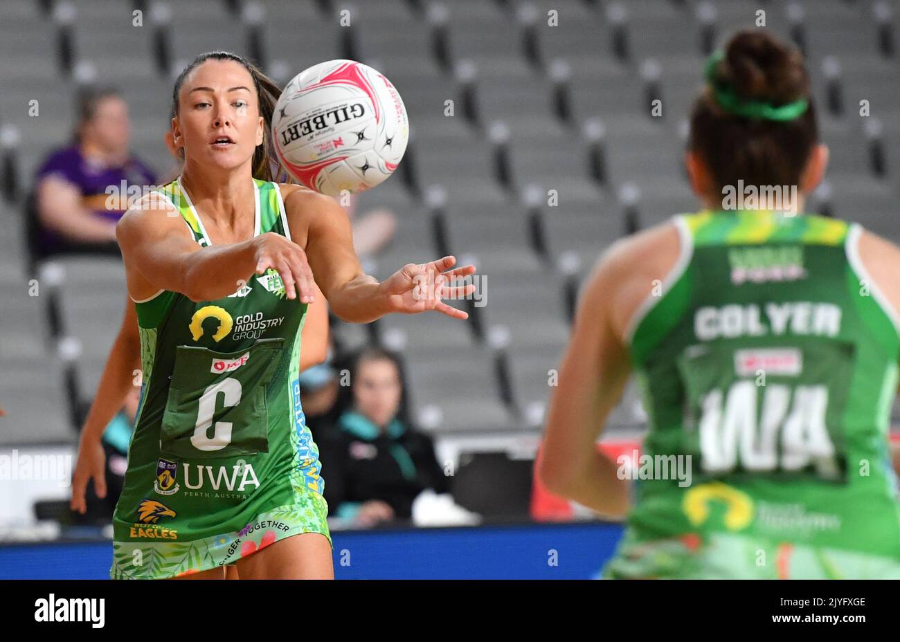 Verity Charles (left) of the Fever in action during the Round 7 Super ...
