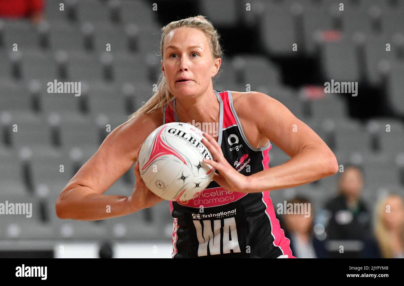 Chelsea Pitman of the Thunderbirds in action during the Round 7 Super ...