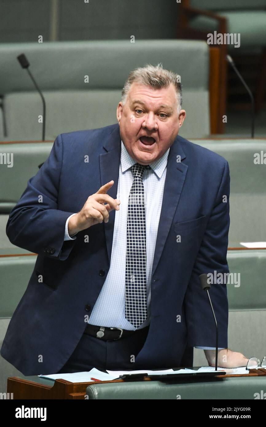 Liberal MP Craig Kelly speaks ahead of House of Representatives ...