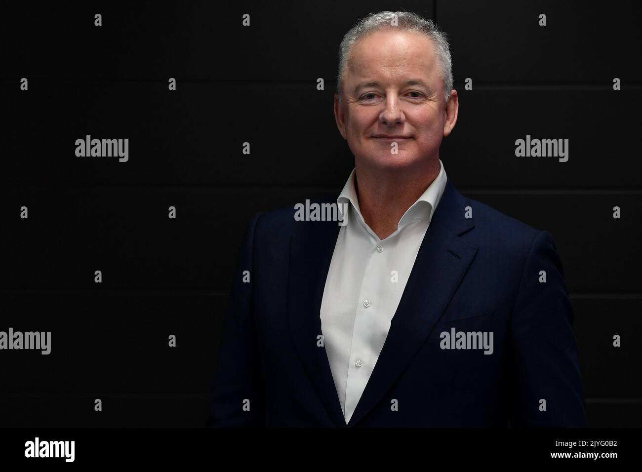Nine Chief Executive Officer Hugh Marks poses for a photograph after ...