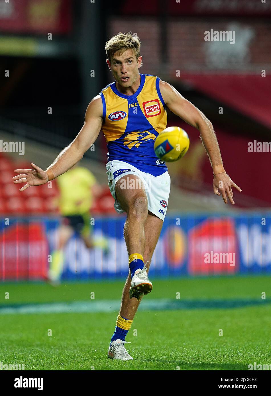 Brad Sheppard of the Eagles during the Round 14 AFL match between the ...