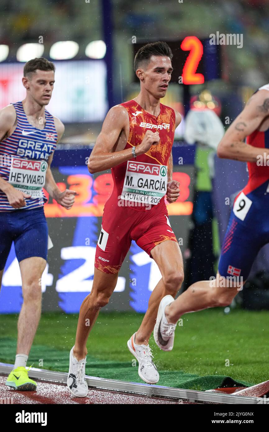 Mario García Romo participating in the 1500 meters of the European ...