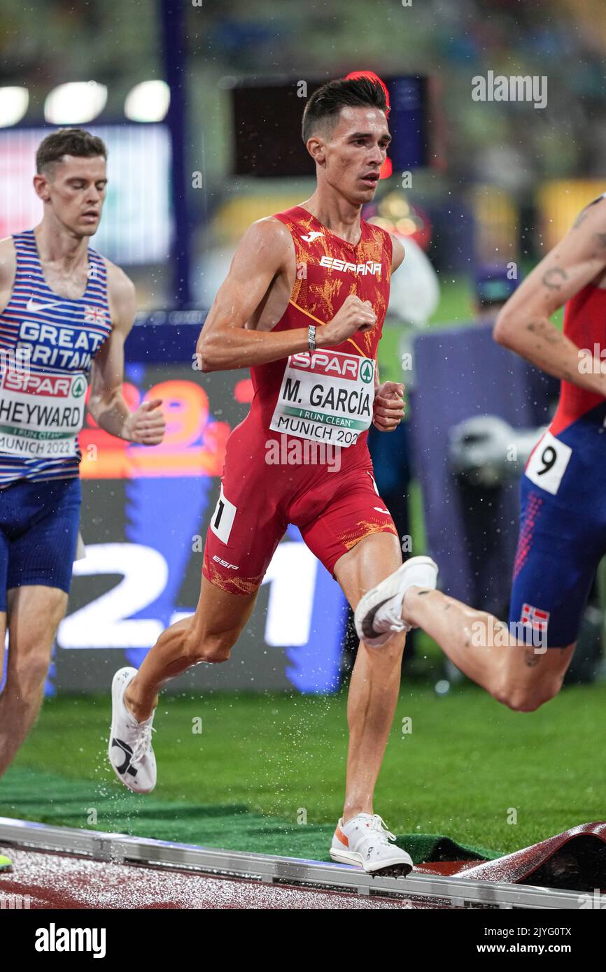 Mario García Romo participating in the 1500 meters of the European ...