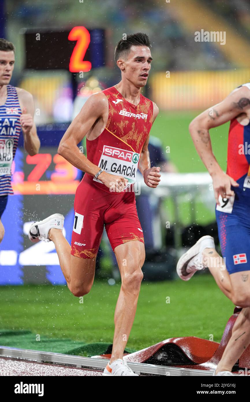Mario García Romo participating in the 1500 meters of the European ...