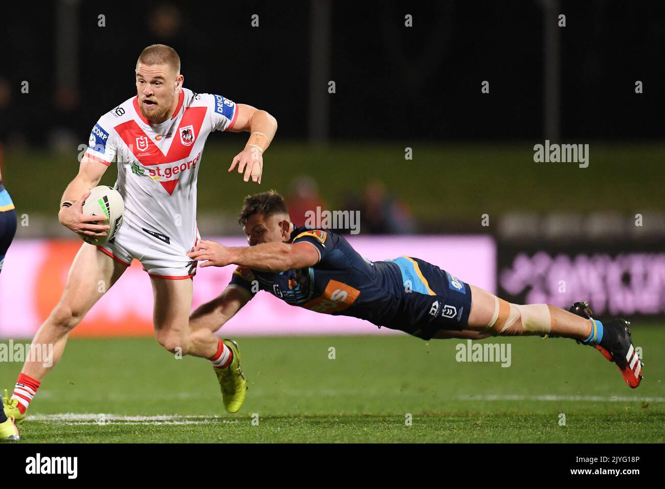 Matthew Duffy of the Dragons during the round 16 NRL match between the ...