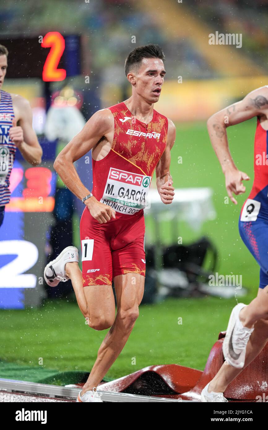 Mario García Romo participating in the 1500 meters of the European ...