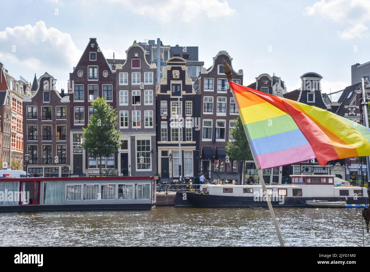 Amsterdam, Netherlands, May 2022. The dancing houses and the house ...