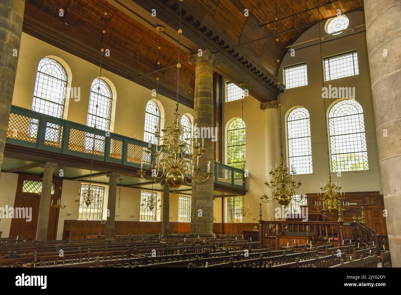Amsterdam, Netherlands. August 2022. The interior of the Portuguese ...