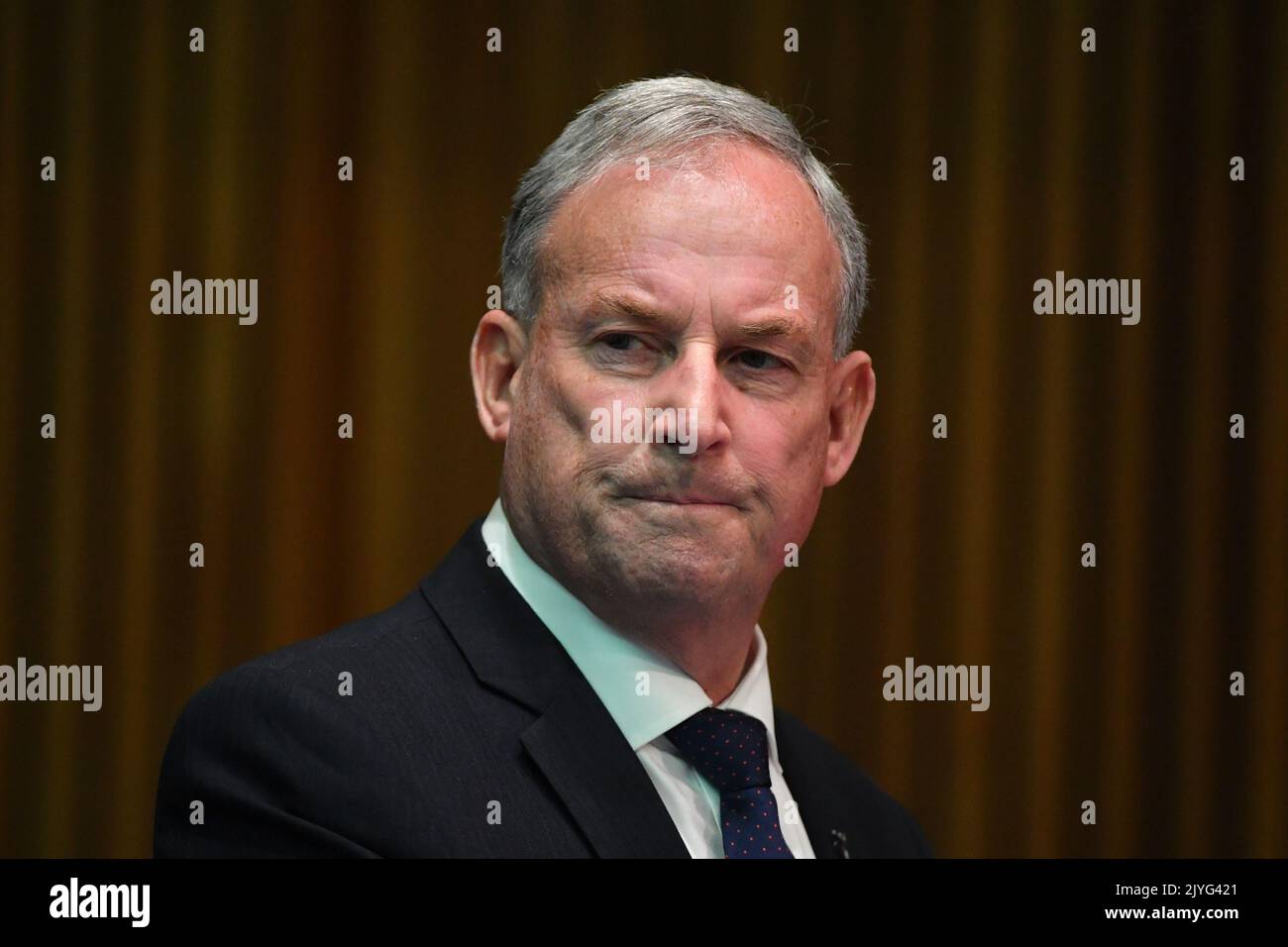 Minister for Aged Care Richard Colbeck at a press conference at ...