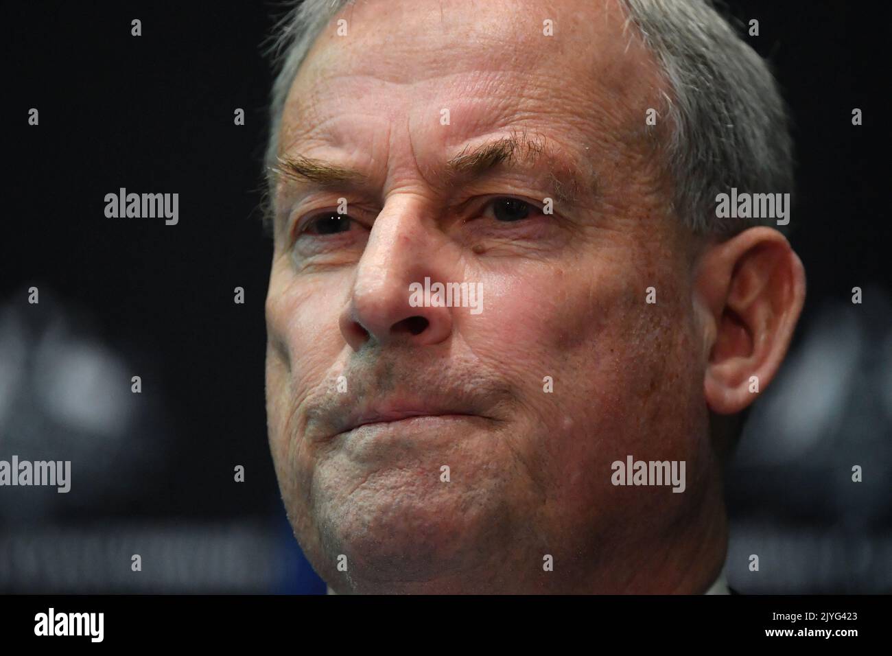 Minister for Aged Care Richard Colbeck at a press conference at ...