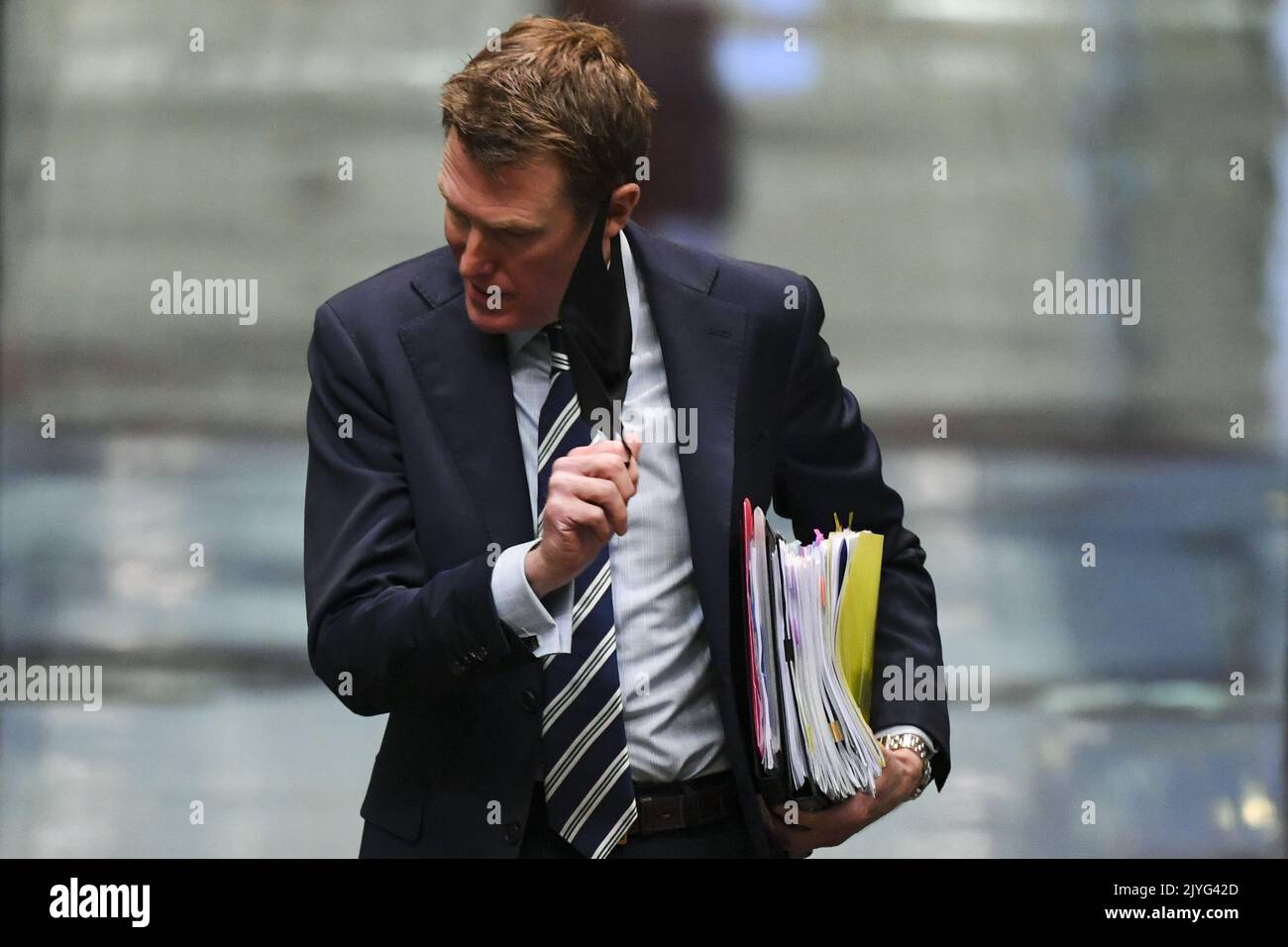 Australian Attorney-General Christian Porter arrives during House of ...