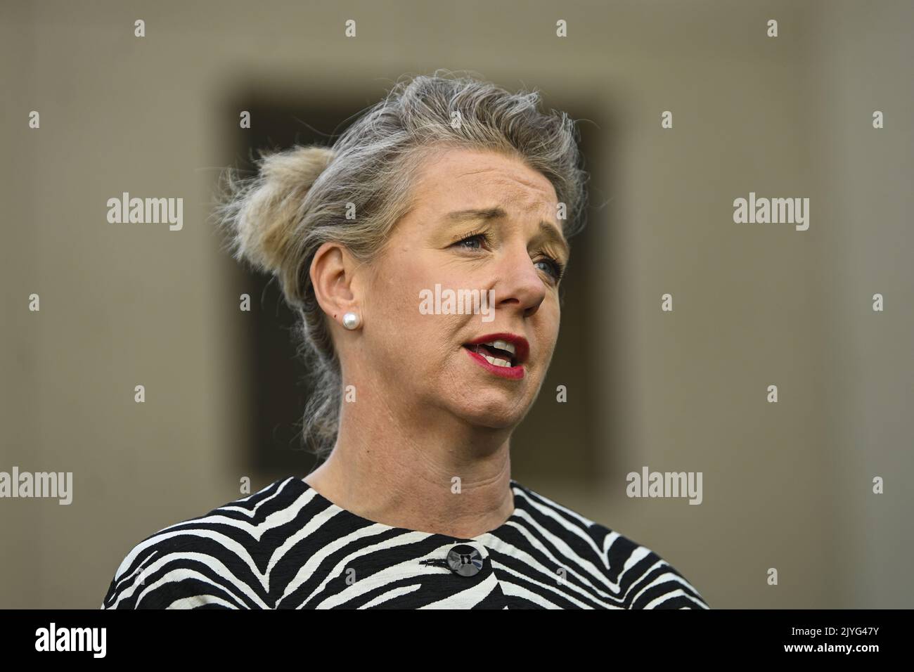 Nationals MP Bridget McKenzie speaks to the media during a press ...