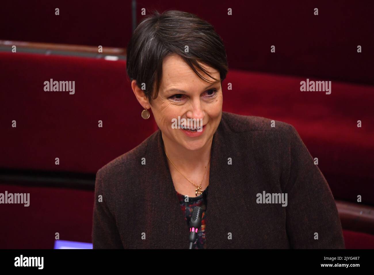 Jaala Pulford speaks during question time in the Legislative Council at ...