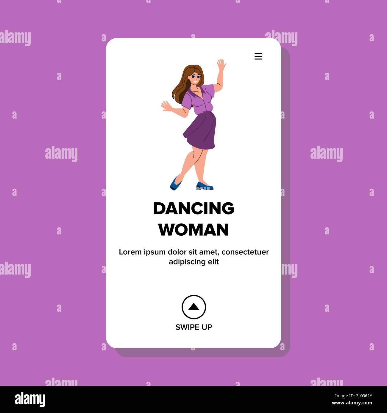 dancing woman vector Stock Vector Image & Art - Alamy