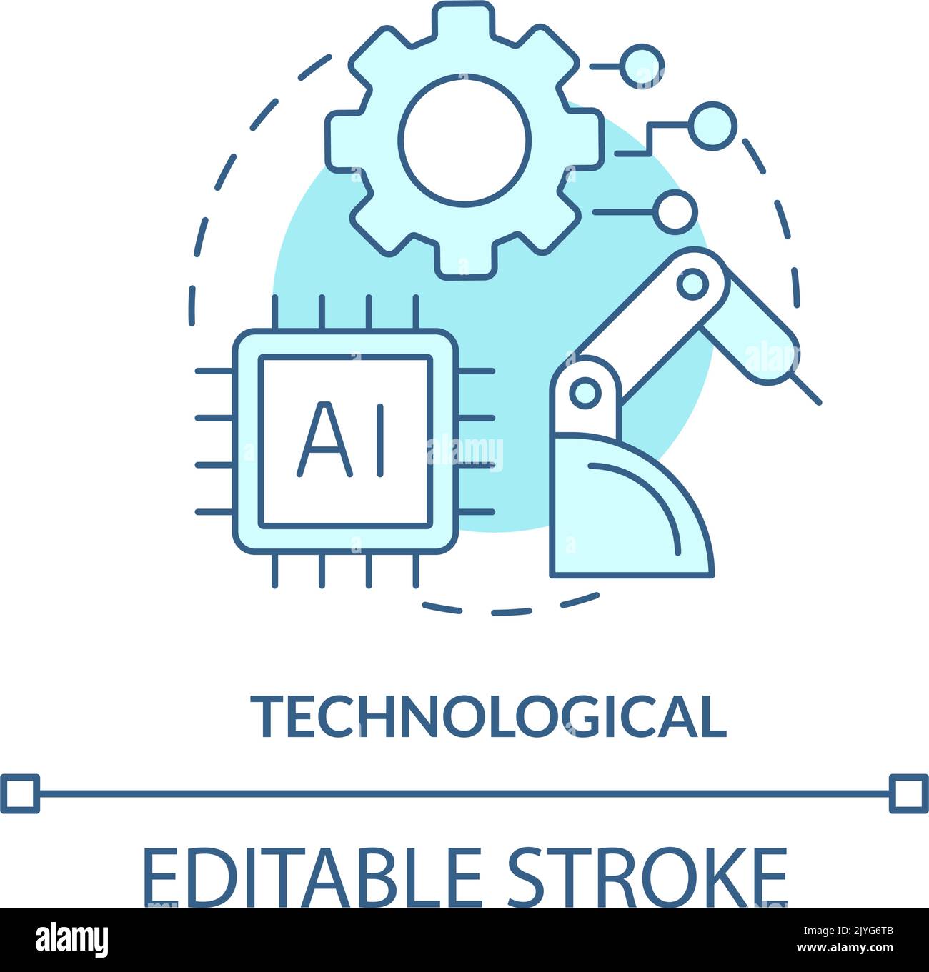 Technological turquoise concept icon Stock Vector Image & Art - Alamy