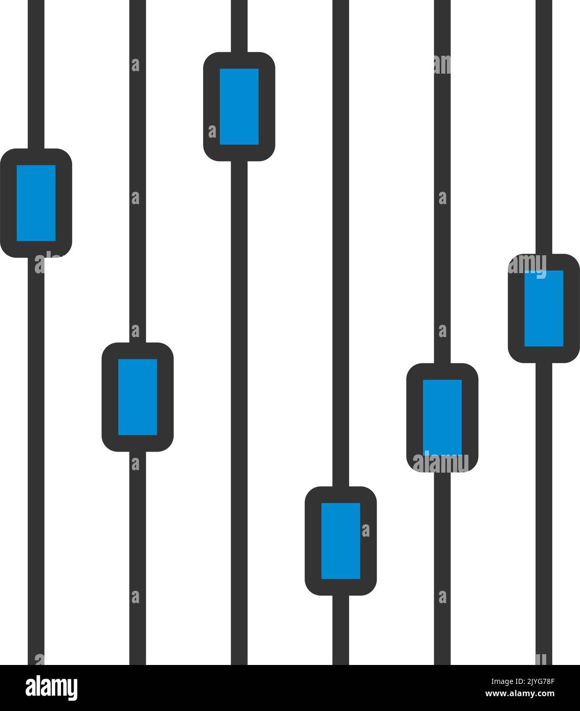 Music Equalizer Icon. Editable Bold Outline With Color Fill Design ...